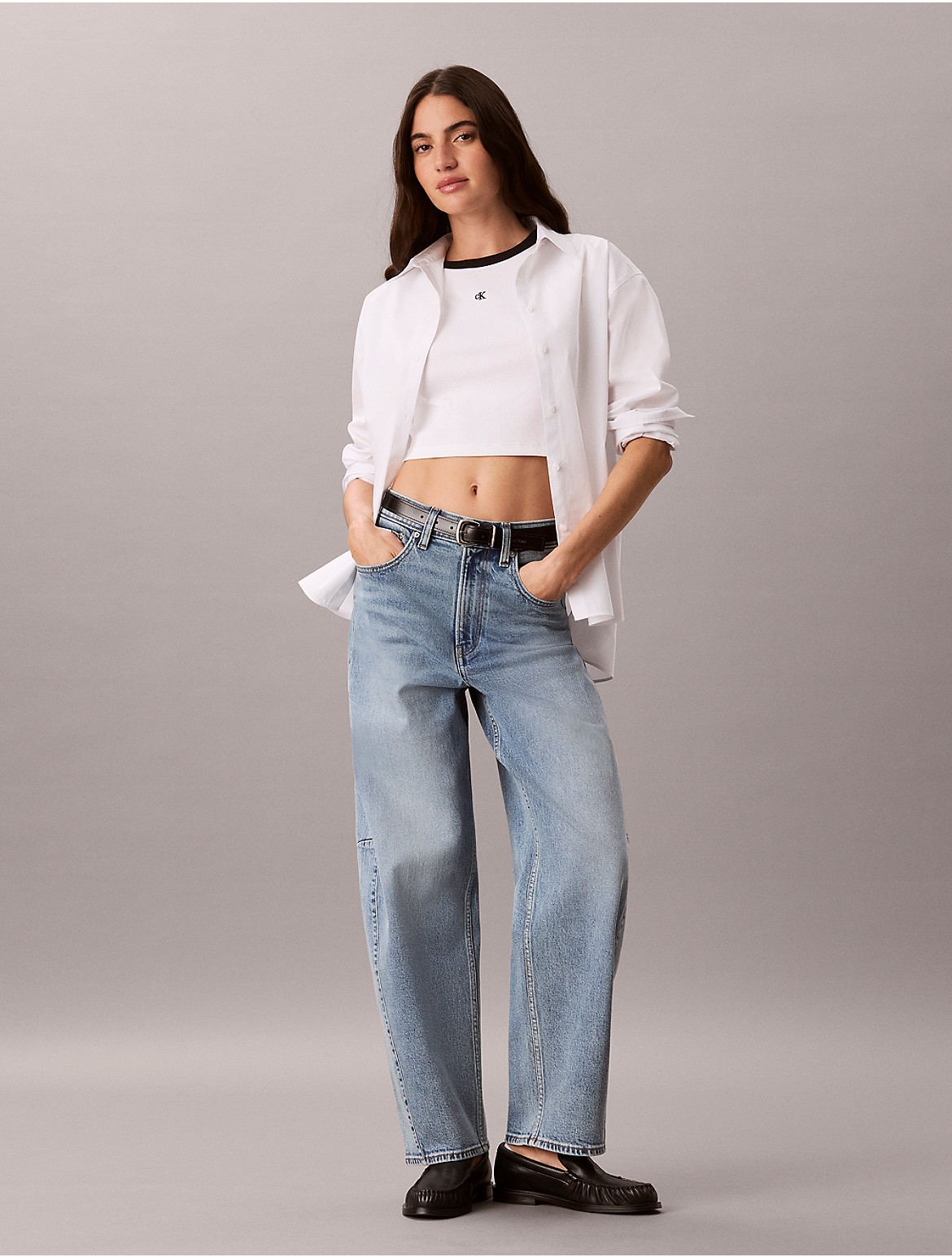 CALVIN KLEIN Calvin Klein Seamed Barrel Jeans